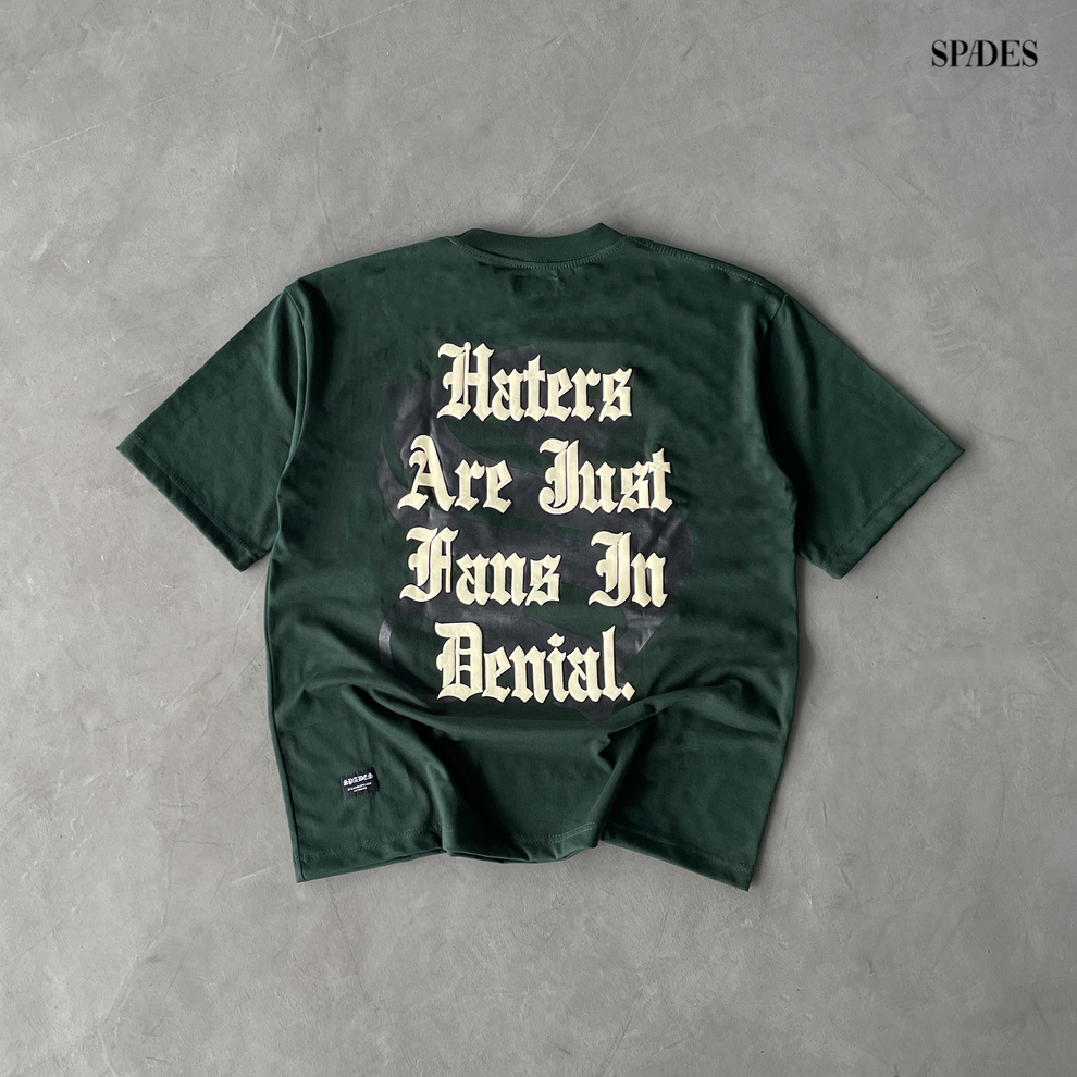 Spades Gamblers Mark Boxy Tee Moss – SPADES