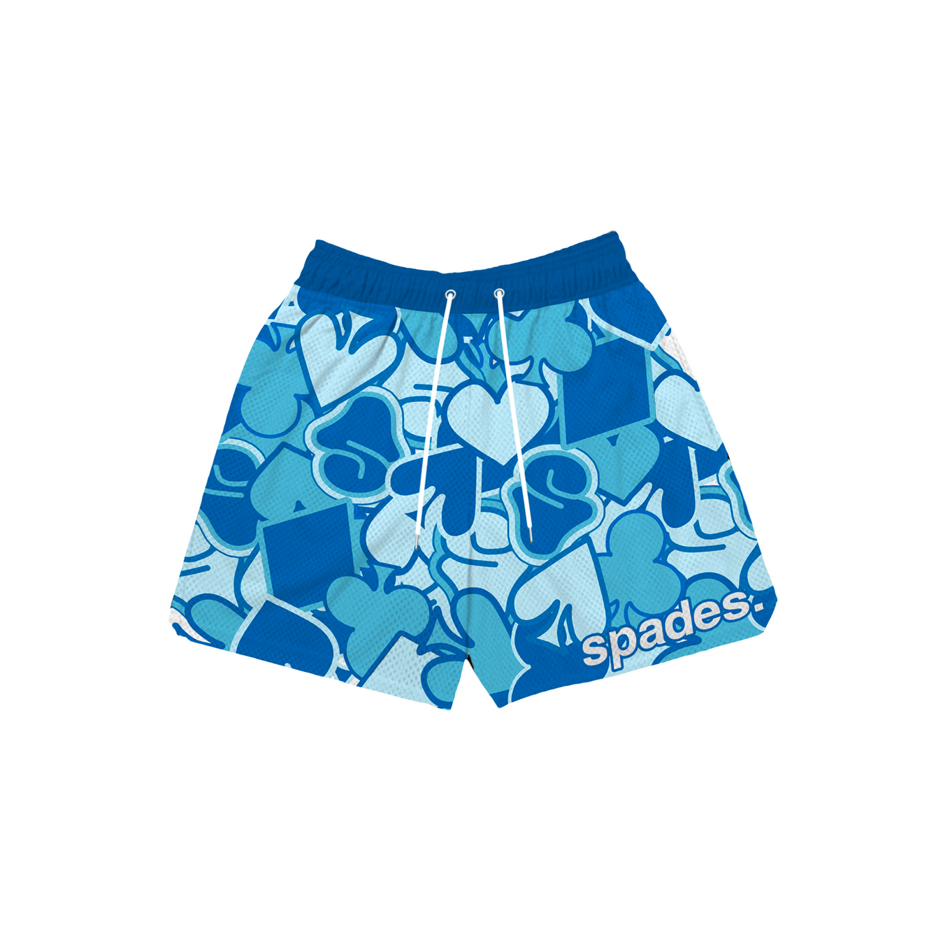 Spades Blue Clubs Slate Mesh Shorts – SPADES