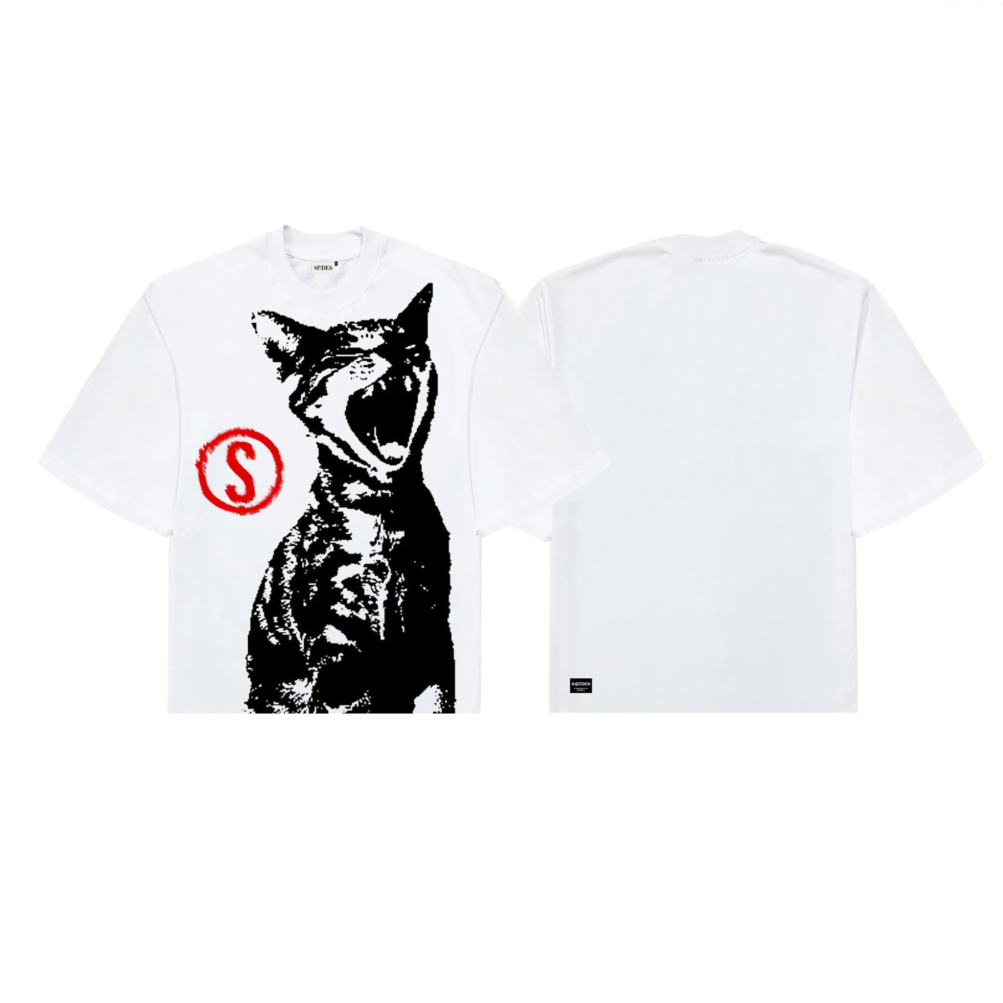 Mark of the Stray Box Tee Crop White – SPADES
