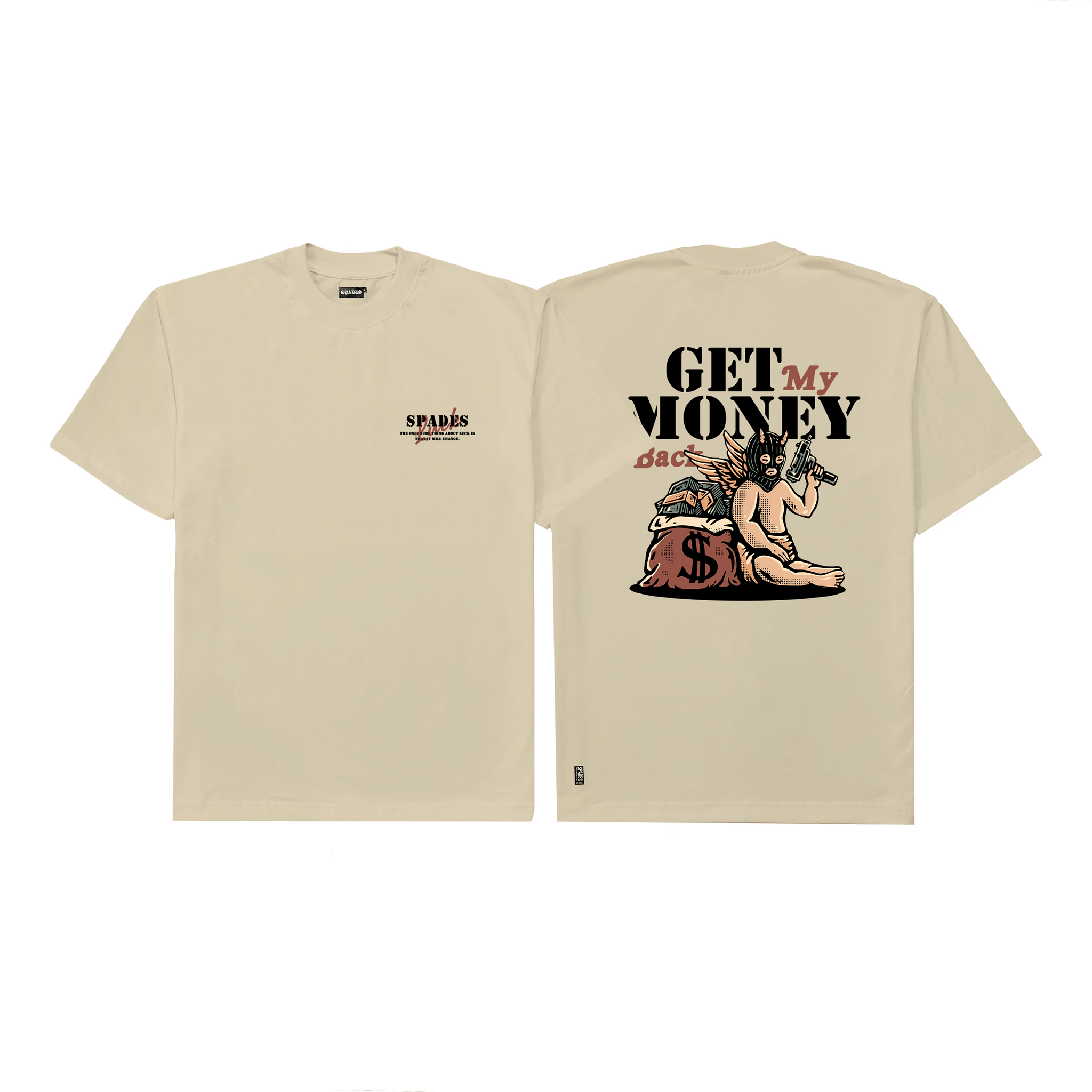 Spades Get My Money Back Crema T-shirt – SPADES