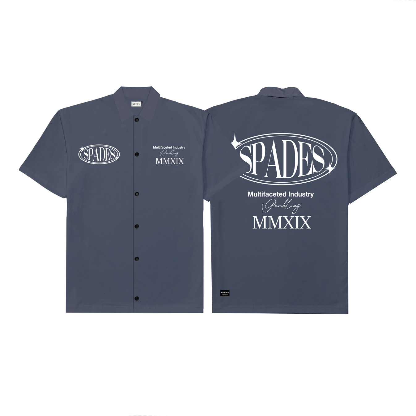 French Terry Polo Shirt Fabric Multifaceted Gray – SPADES