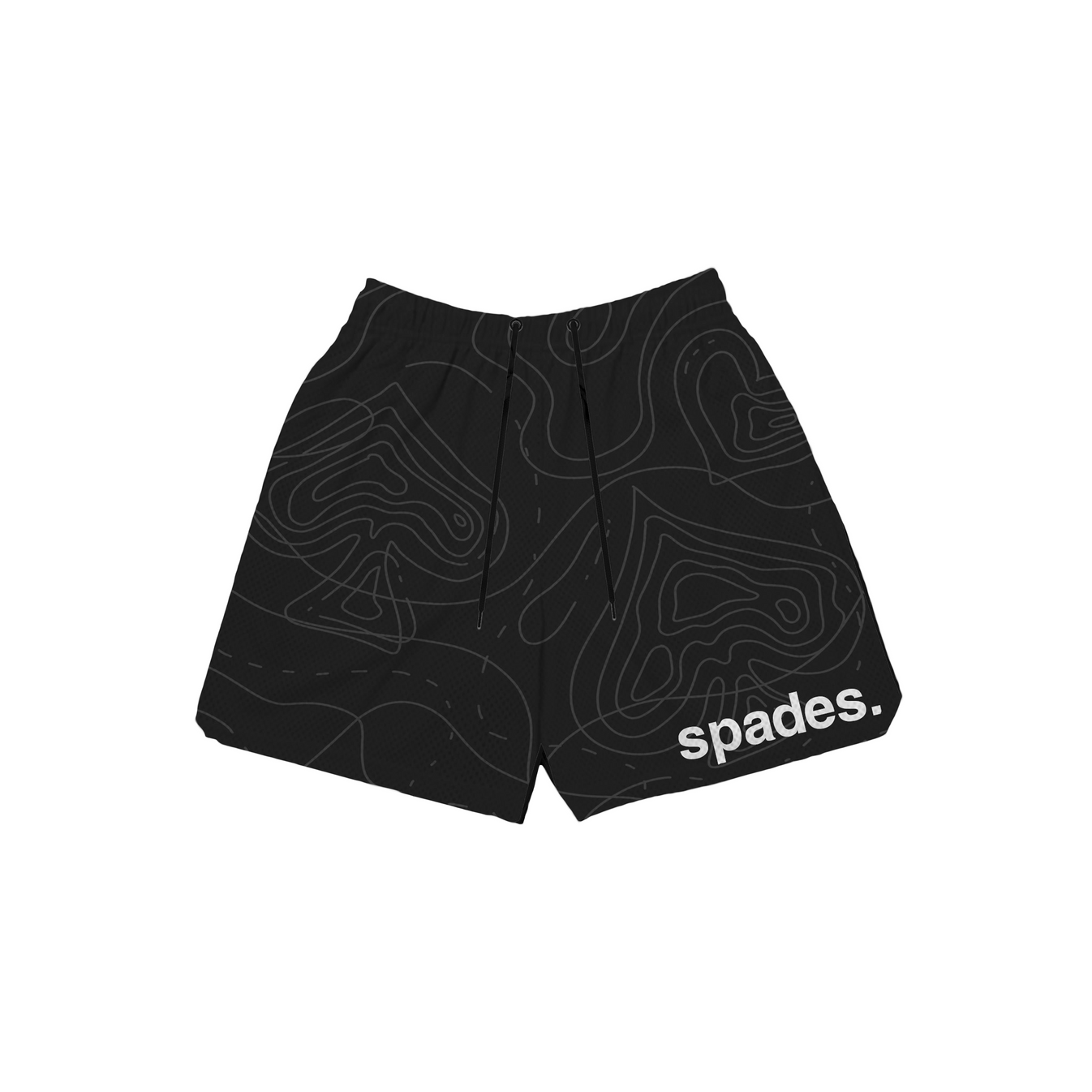 Spades Stealth Line Black Mesh Shorts – SPADES